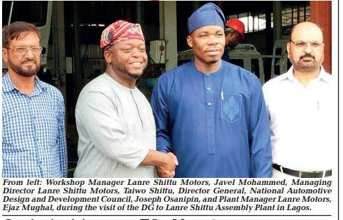 Lanre Shittu Assembly plant sets standard in pick-up, truck production — NADDC - Vanguard News