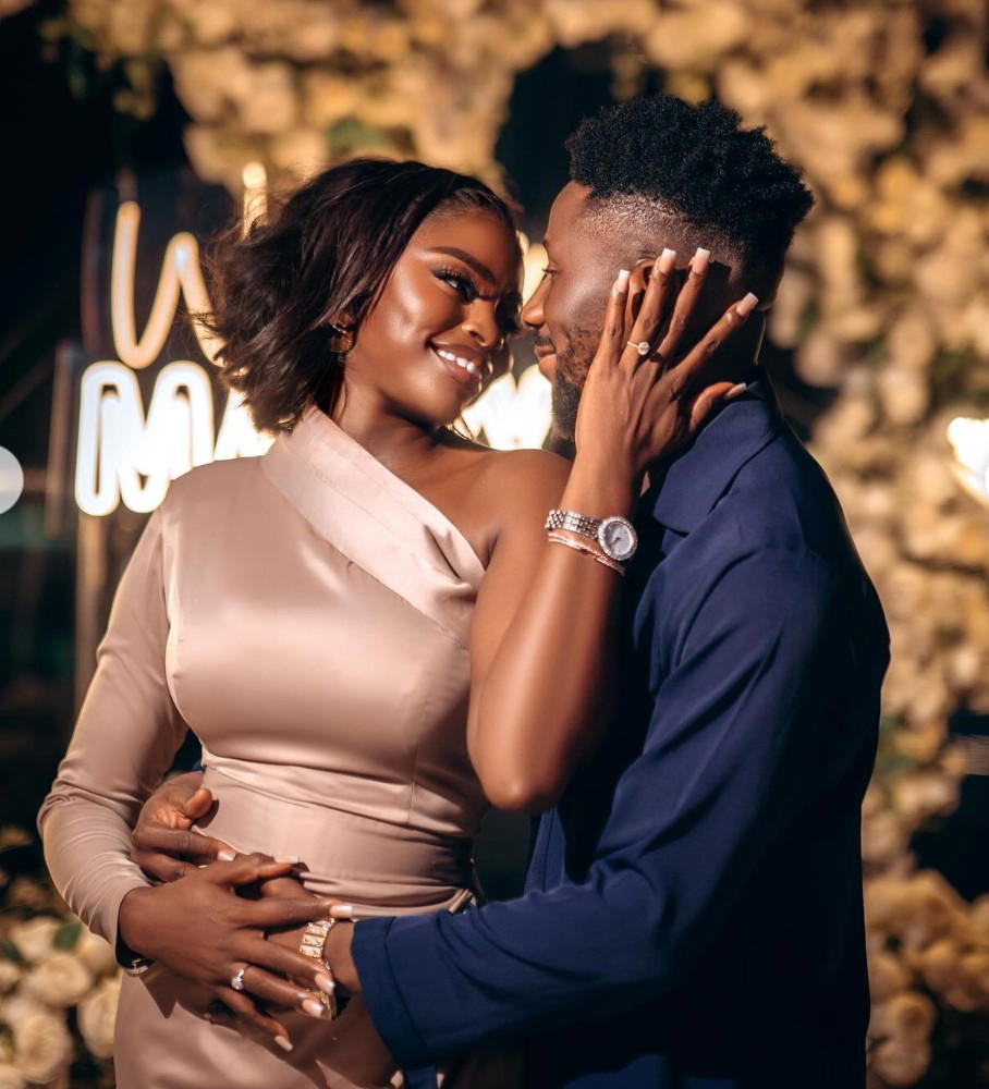 Photos: Nigerian gospel singer Peterson Okopi engages lover, Prudent ...