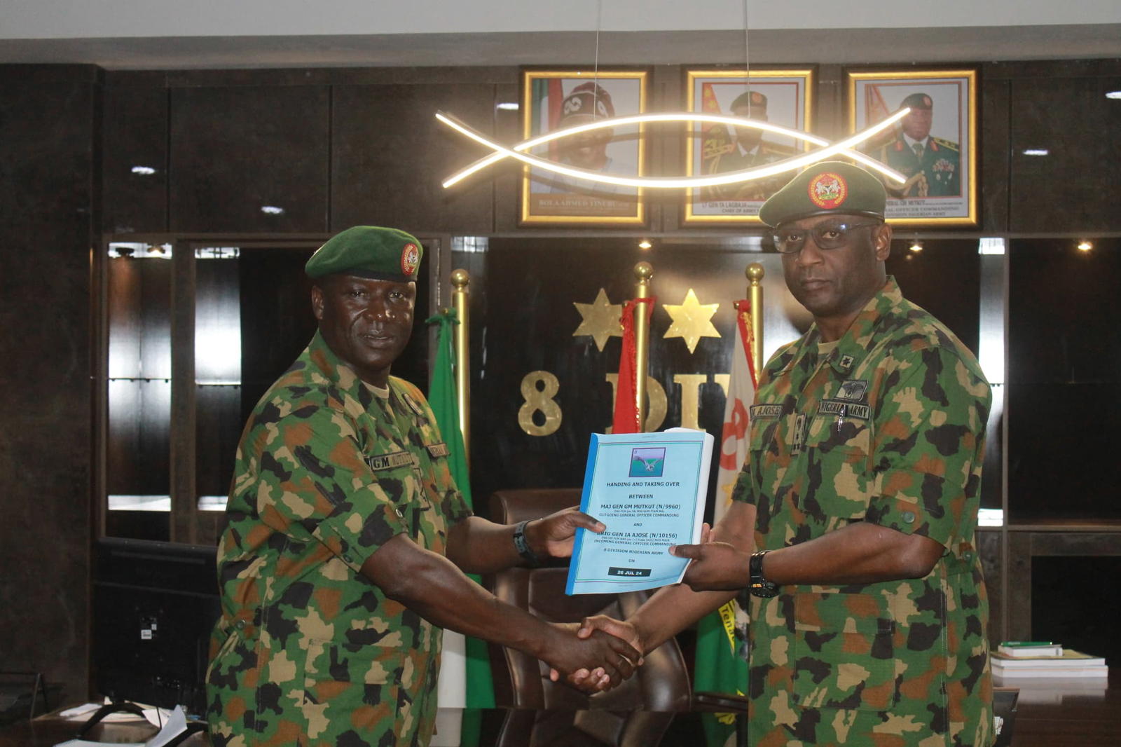 New Commander assumes office at 8 Division NA - Vanguard News