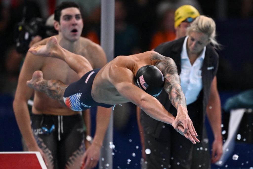 United States win men's 4x100m Olympic swimming freestyle relay gold ...