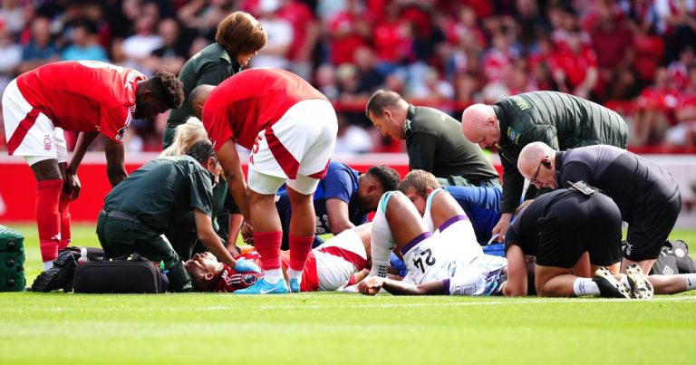 Forest defender Danilo suffers horror ankle injury in Bournemouth draw ...