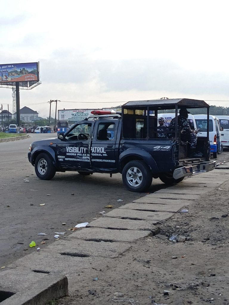 Photos: Protesters not in sight as security men storm Effurun in Delta ...