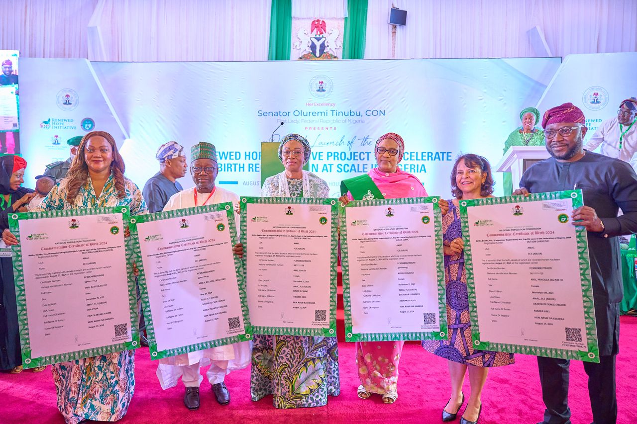 First Lady launches initiative to boost birth registration in Nigeria ...