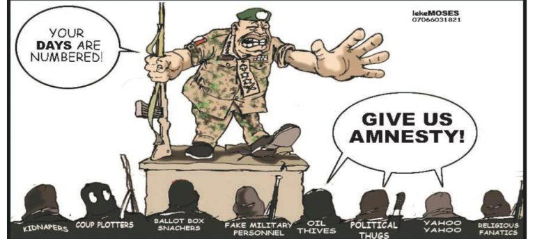 Cartoon: Stop shouting, say something else - Vanguard News