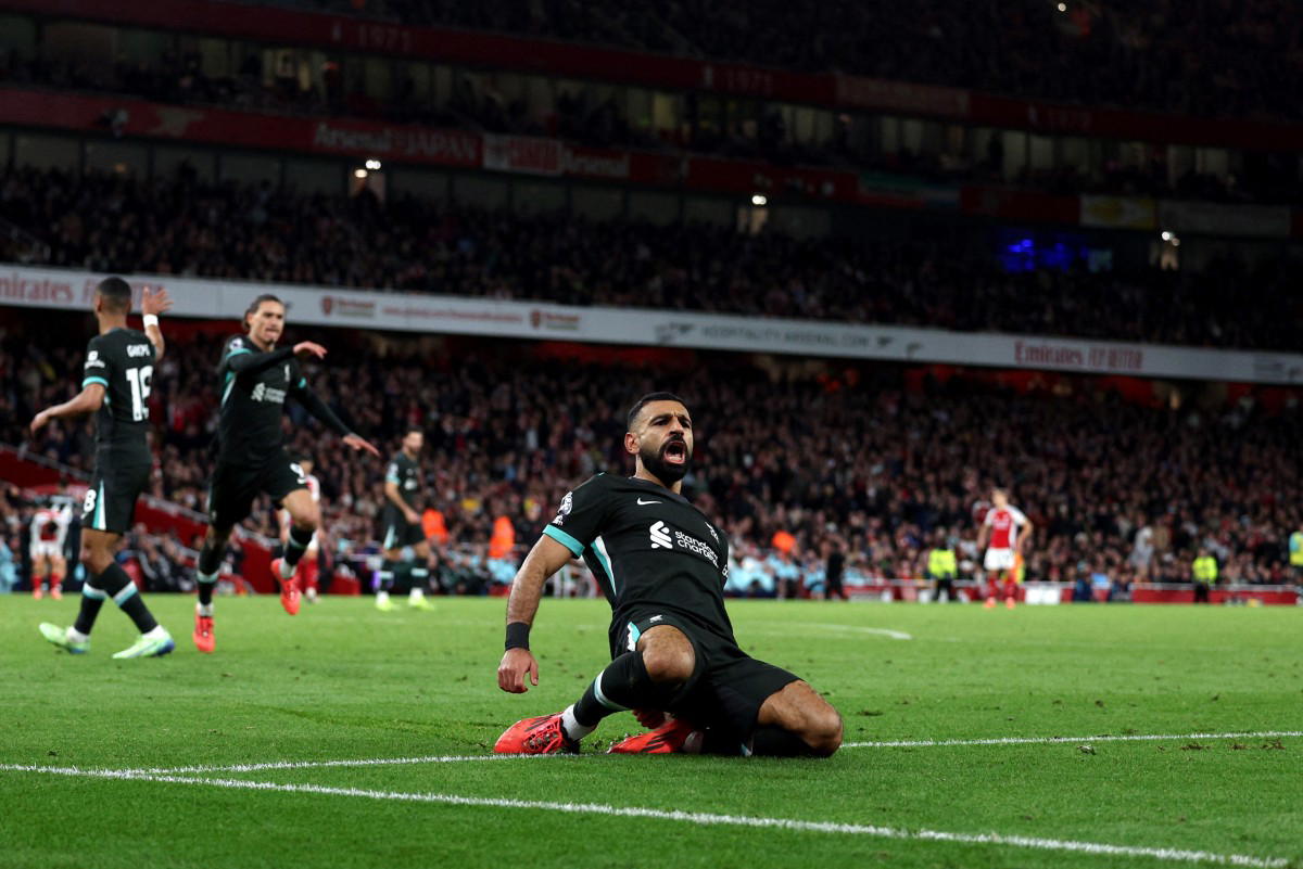 Salah strikes late as Liverpool snatch draw at title rivals Arsenal ...