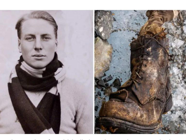 Sandy Irvine: Mount Everest climber’s boot discovered 100 years after ...