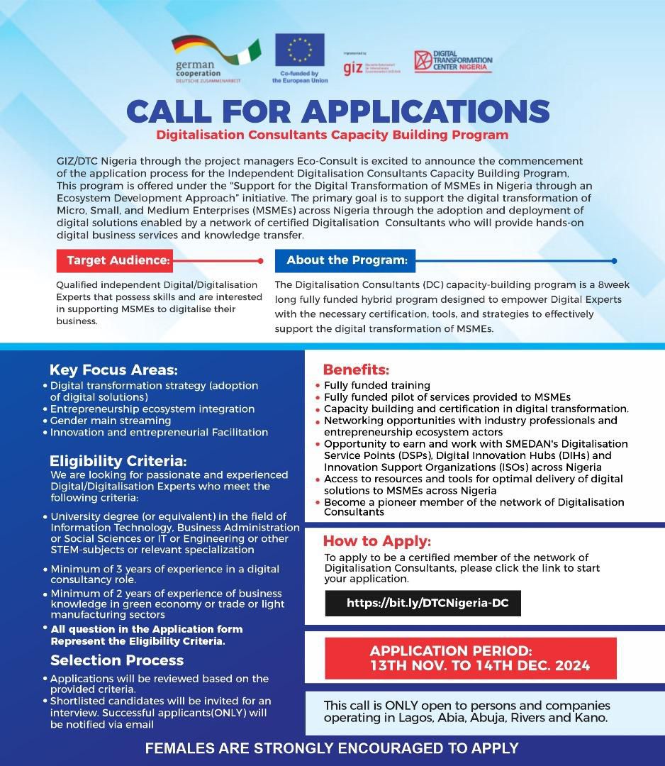 Call for Application! - Vanguard News