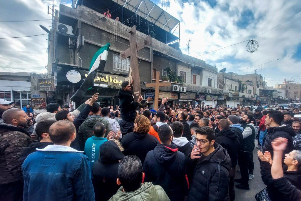 Protest in Syria after Christmas tree burned - Vanguard News