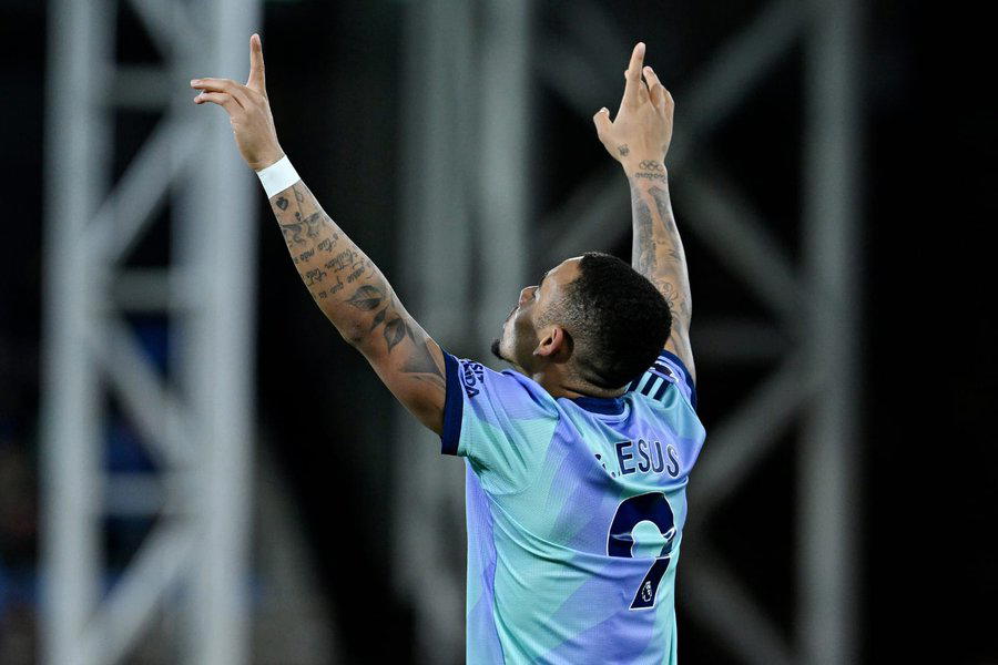 'I can score goals' - Jesus says after helping Arsenal defeat Palace ...