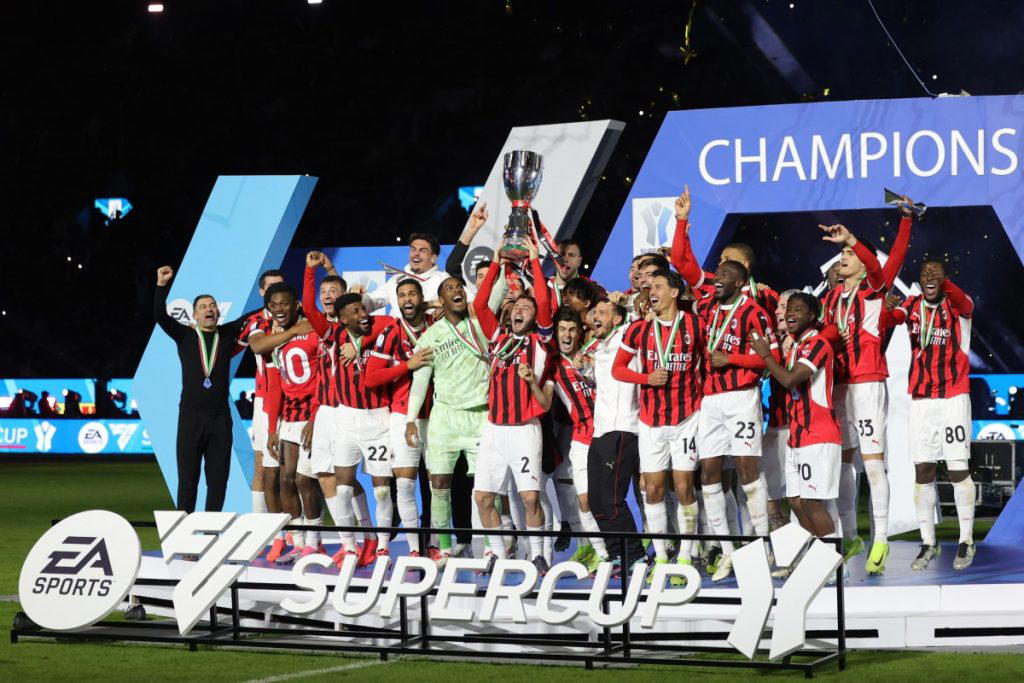 Abraham grabs late winner to give AC Milan Italian SuperCup win over ...