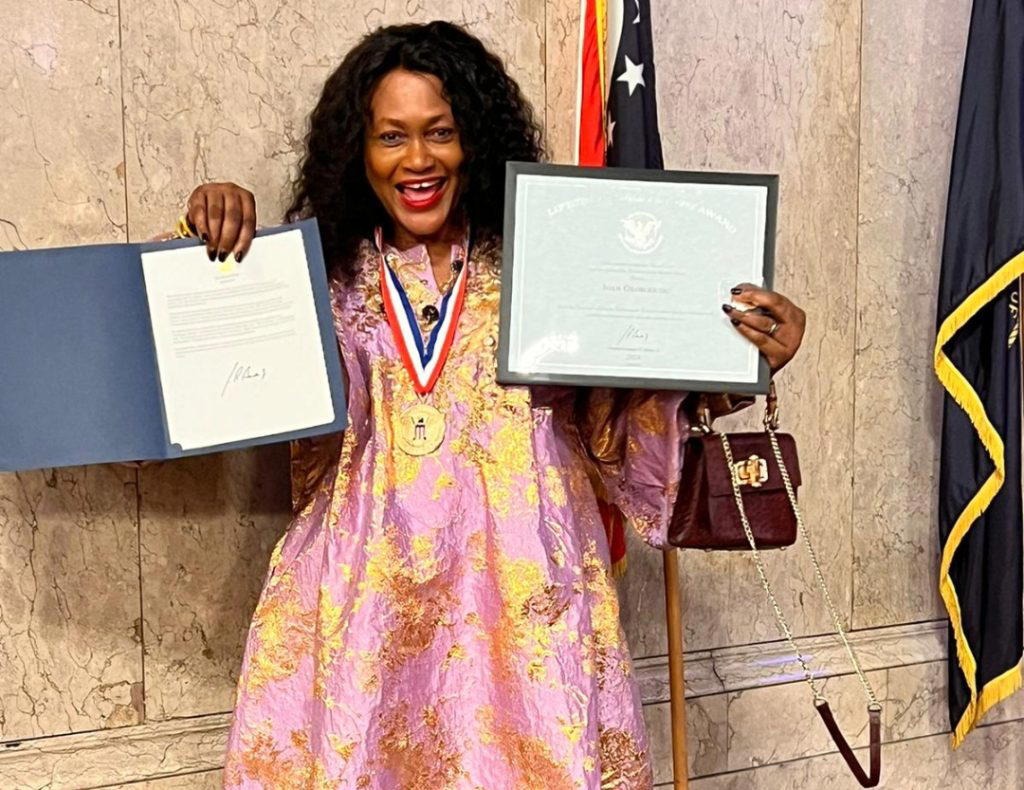 Meet Nigeria’s Joan Okorodudu who received the US Presidential Lifetime ...