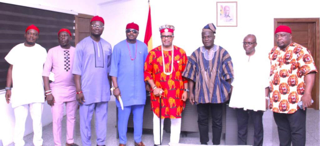 Eze Ihenetu visits Ghana's Minister of Local Government and Chieftaincy ...