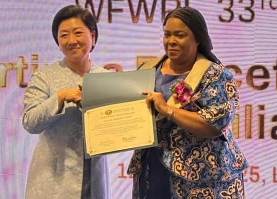 Patience Jonathan, honoured with Global Women's Peace Ambassador Award ...