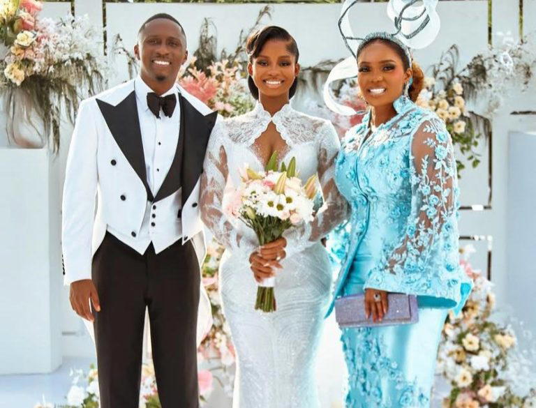 Photos: Priscilla Ojo, Juma Jux exchange vows in white wedding - Vanguard News