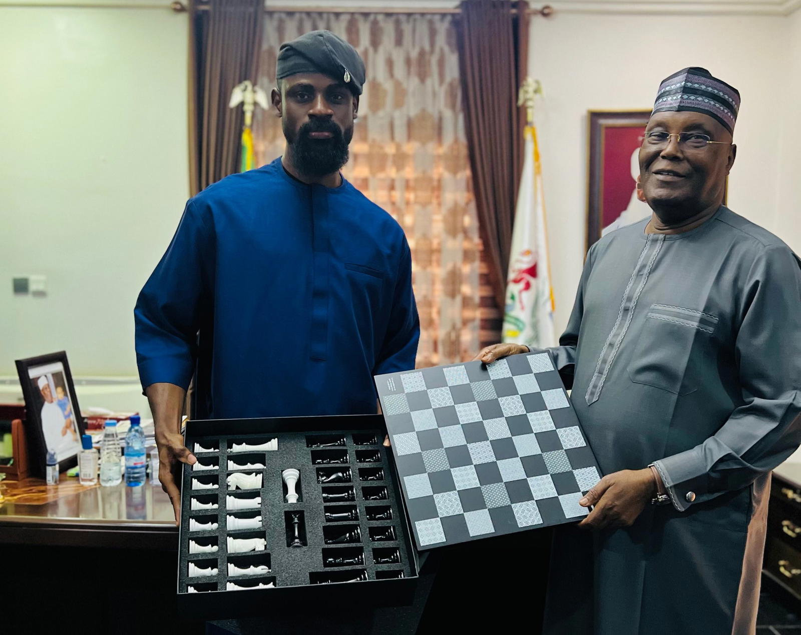 Atiku meets chess guru Tunde Onakoya - Vanguard News