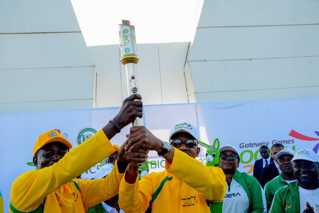 NSF: Abiodun receives Unity Torch, says Ogun ready to host Nigeria ...