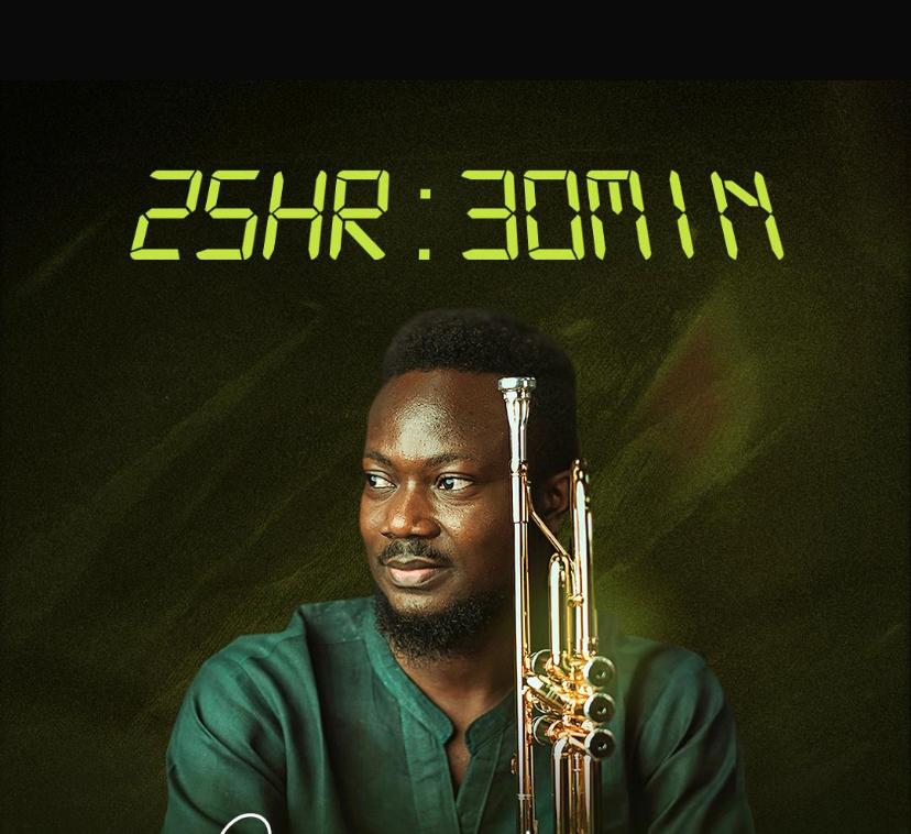 Applause greets Joshua Olusanya’s 25hr trumpet feat, awaits GWR ...