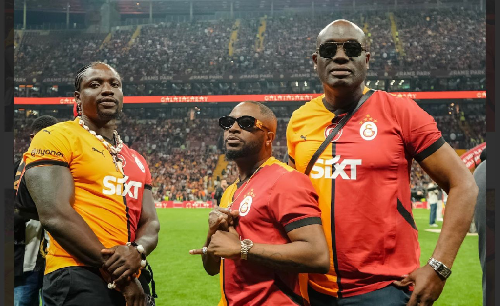 Tunde Ednut, Drew Uyi, Verydarkblackman celebrate Galatasaray cup ...