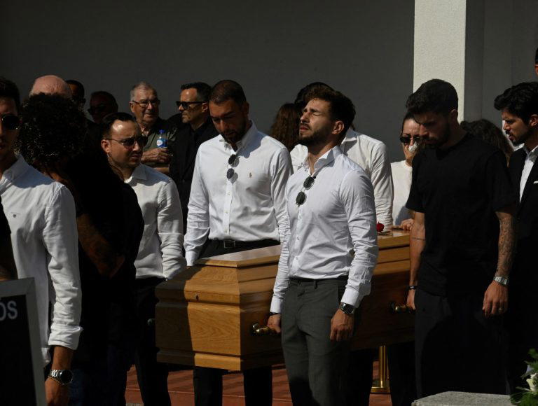 Photos: Family, football stars gather for funeral of Diogo Jota and ...