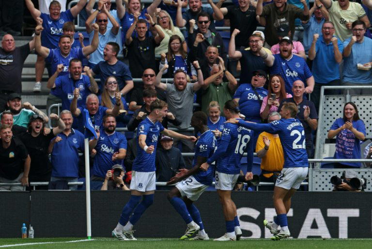 Everton beat Brighton 2-0 in first match at Hill Dickinson stadium ...