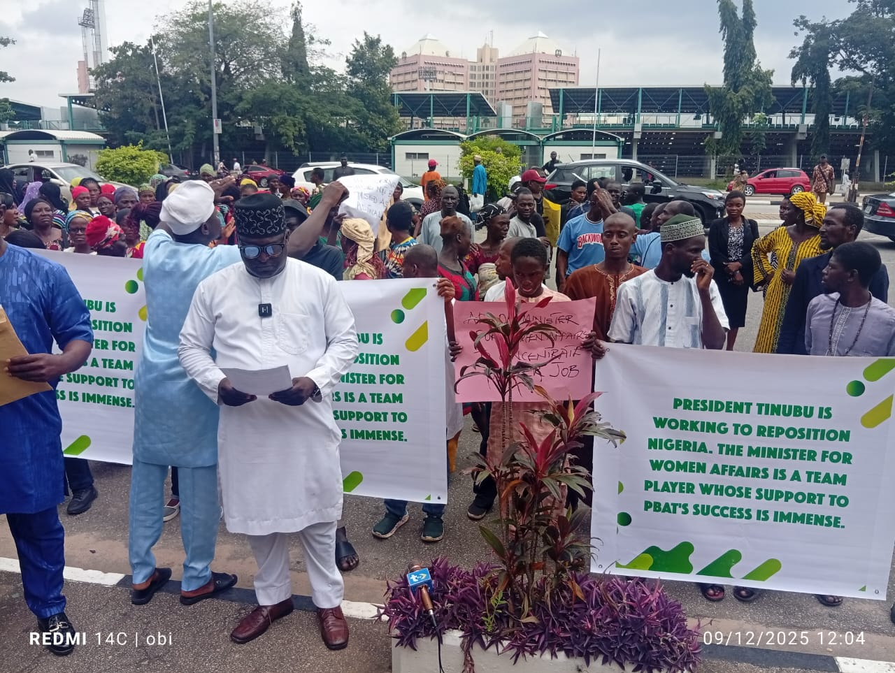 Protesters storm federal secretariat, say plot to sack women affairs ...