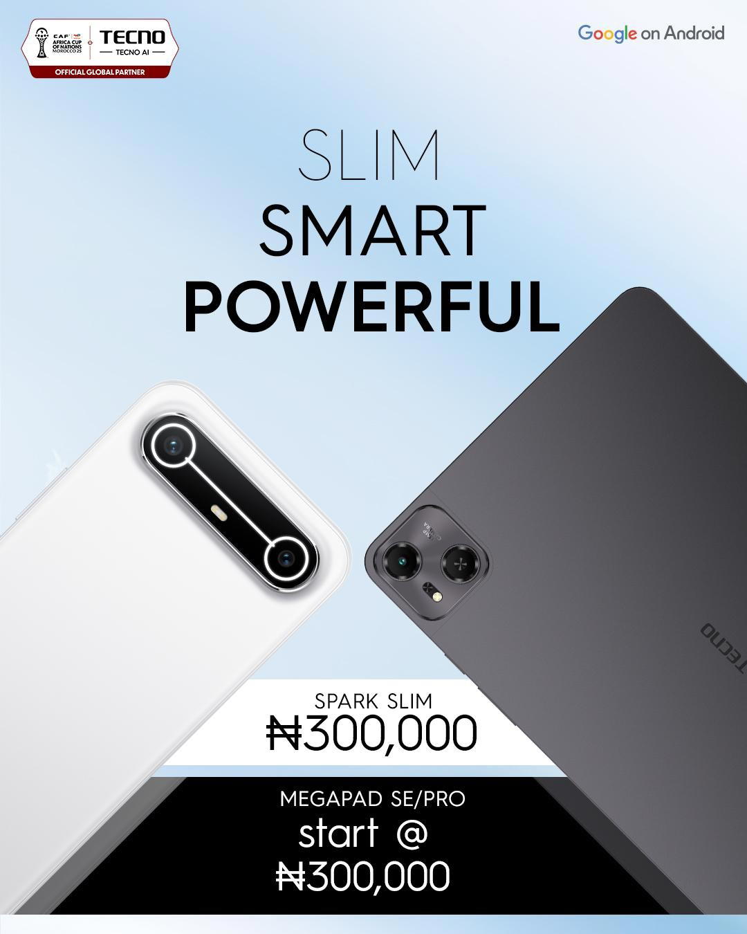 TECNO SPARK Slim and Megapad Pro Arrives with Style, Smarts, and ...