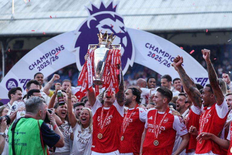 Photos: Arsenal lift Premier League trophy after 22 years - Vanguard News
