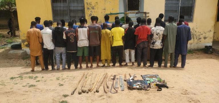 Salah: Police raid Suleja blackspots, arrest 27 suspected criminals