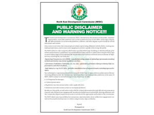 Public Disclaimer And Warning Notice!!! - Vanguard News
