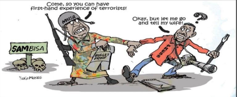 Cartoon: 'Let's go, pen is mightiier than sword' - Vanguard News